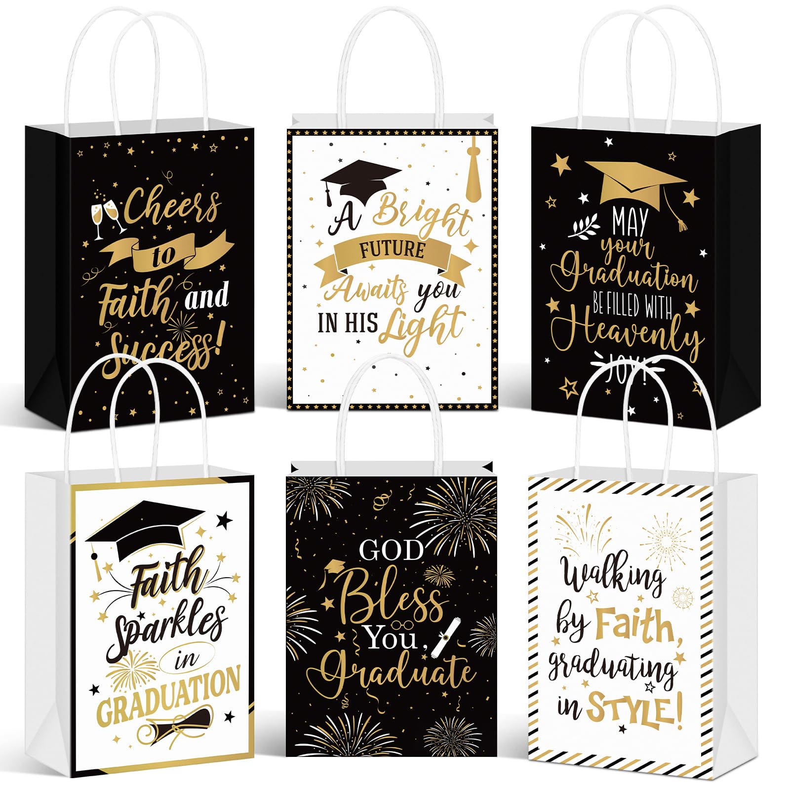 Humyoun 24 Pcs Graduation Gift Bags Bulk, Class of 2025 Christian ...