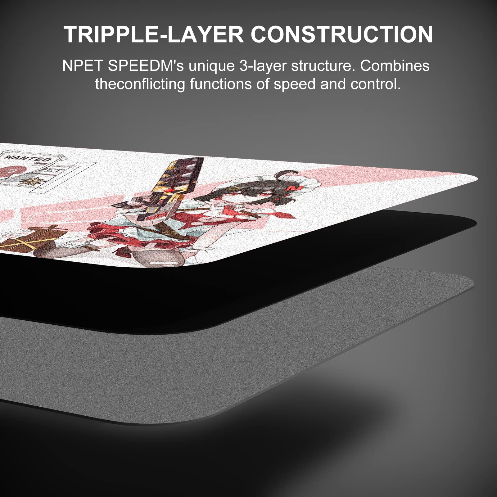 Mua NPET SPEEDM Gaming Mousepad - Resin Surface Hard Gaming Mouse pad ...