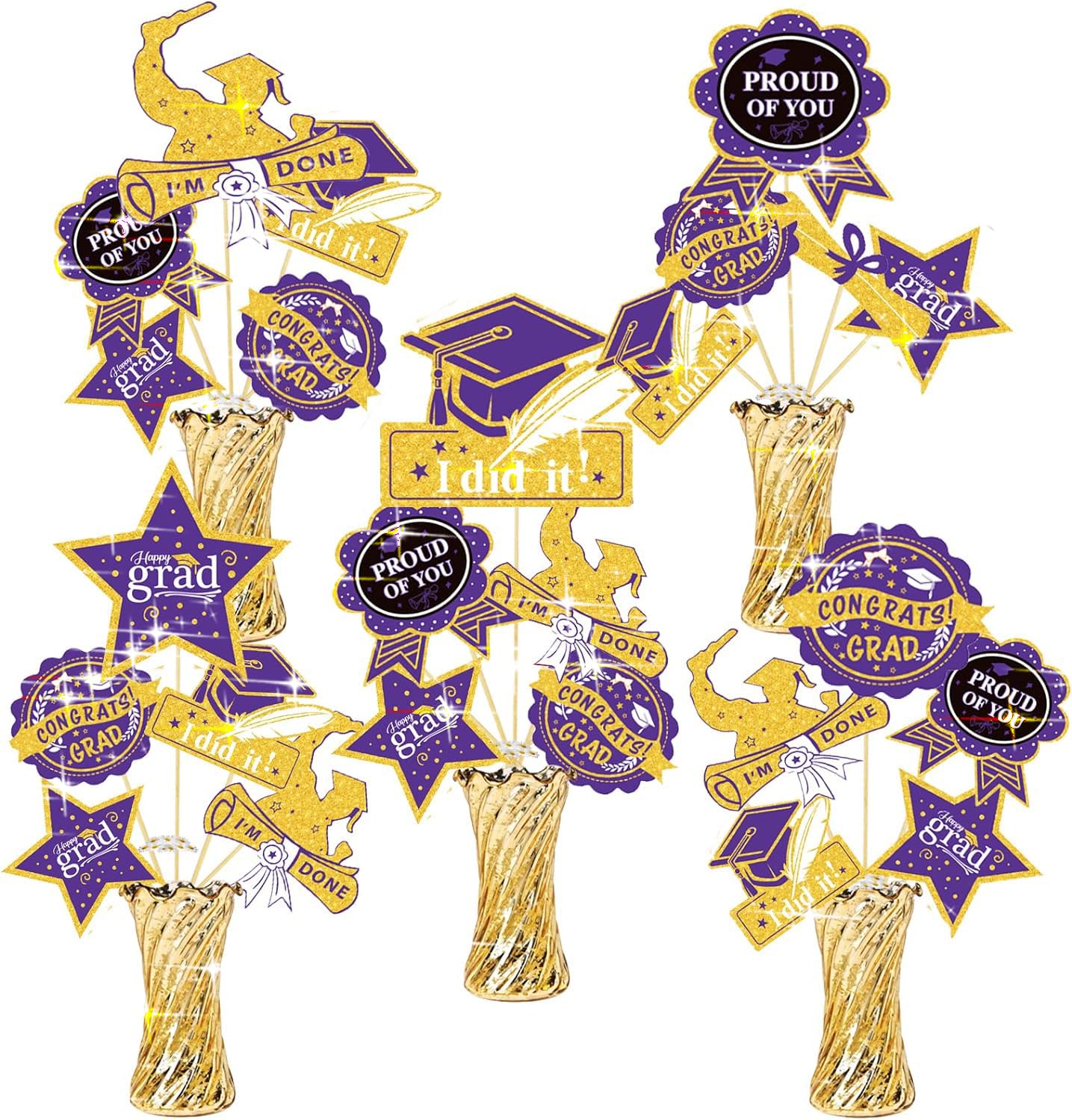Graduation Party Decorations Purple Gold 2025/Purple Graduation ...