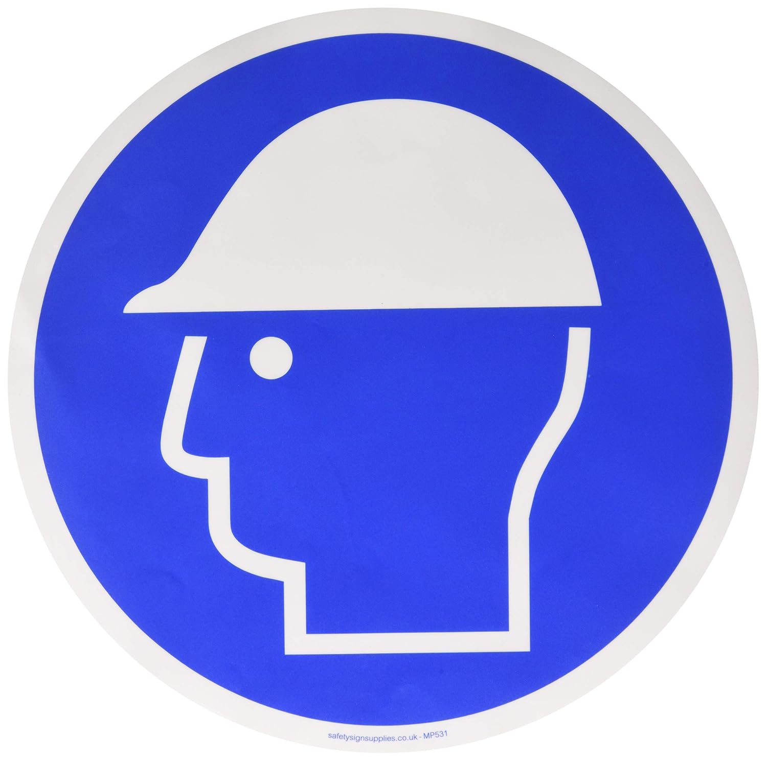 Hard hat symbol floor graphic – BigaMart