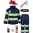 Amazon.com: Kid's Fireman Firefighter Costume Toys with Complete ...