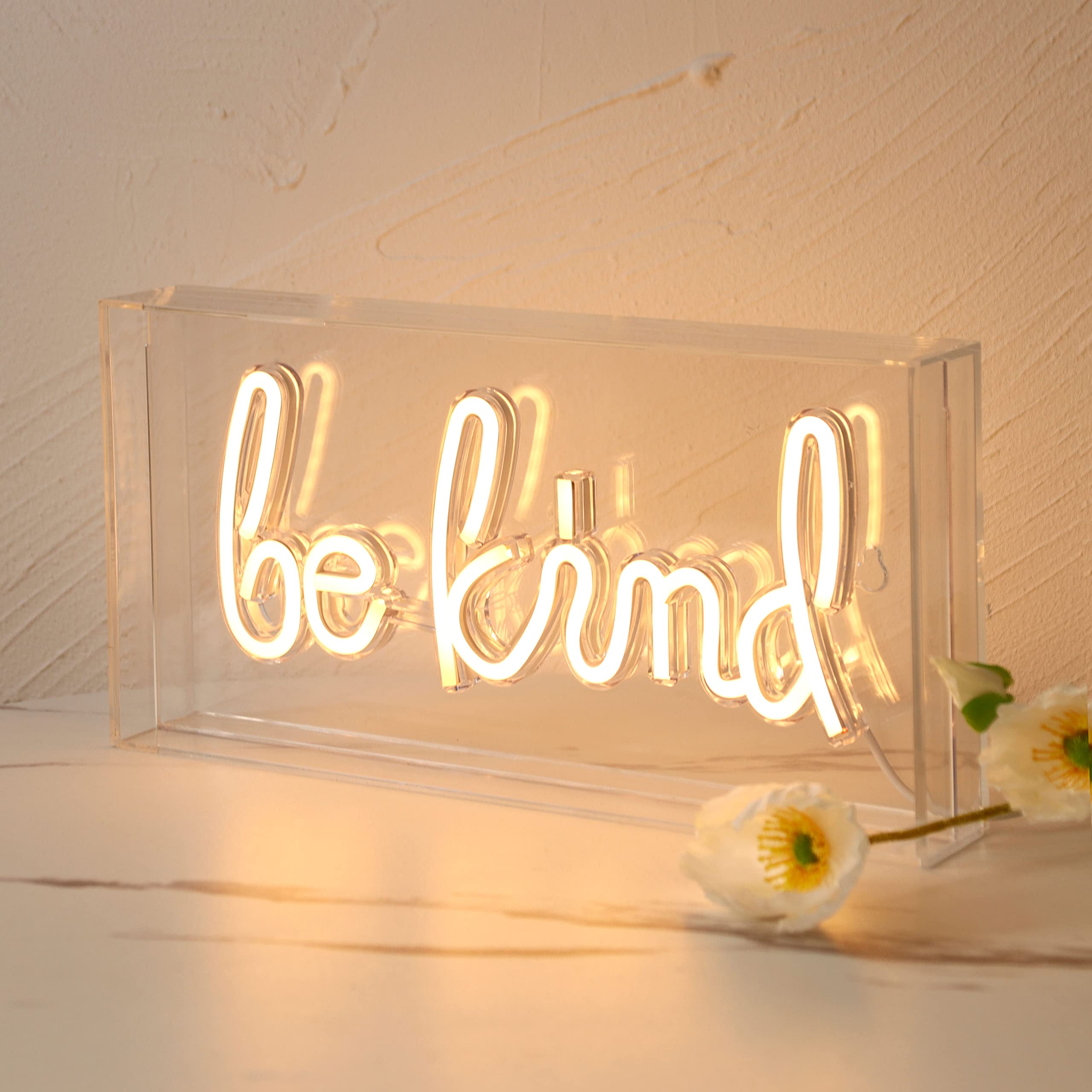 Be Kind Neon Letters Sign Be Kind Sign Neon Table Sign Hangable Neon ...