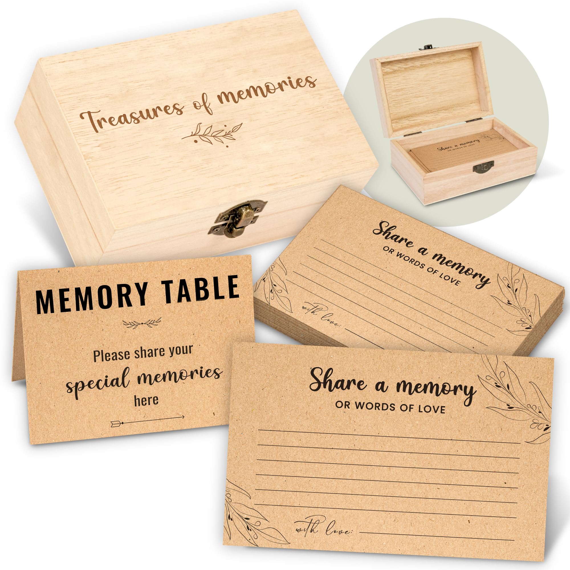 Woodamore Share A Memory Card for Celebration Of Life Ideas - 50 Pcs ...