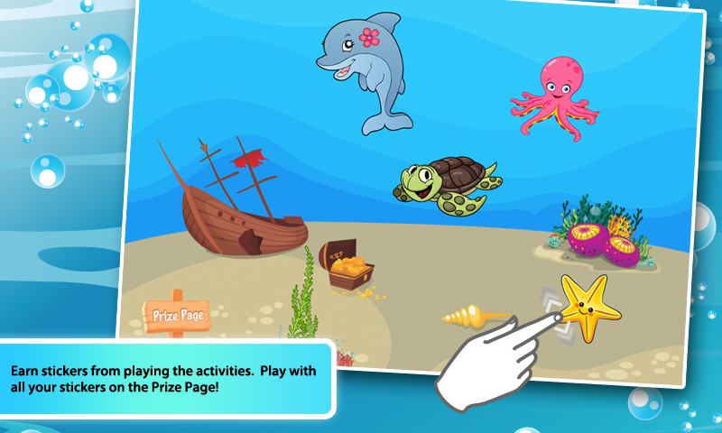 First Ocean Words: Free sea creatures and sea animals pictures game for ...