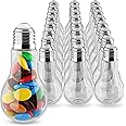 Houseables Fillable Light Bulb, Candy Container, Silver, Plastic, 100 ...