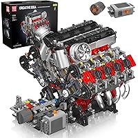 Mould King V8 Engine Building Blocks Sets, V8 Engine Model Kit That ...