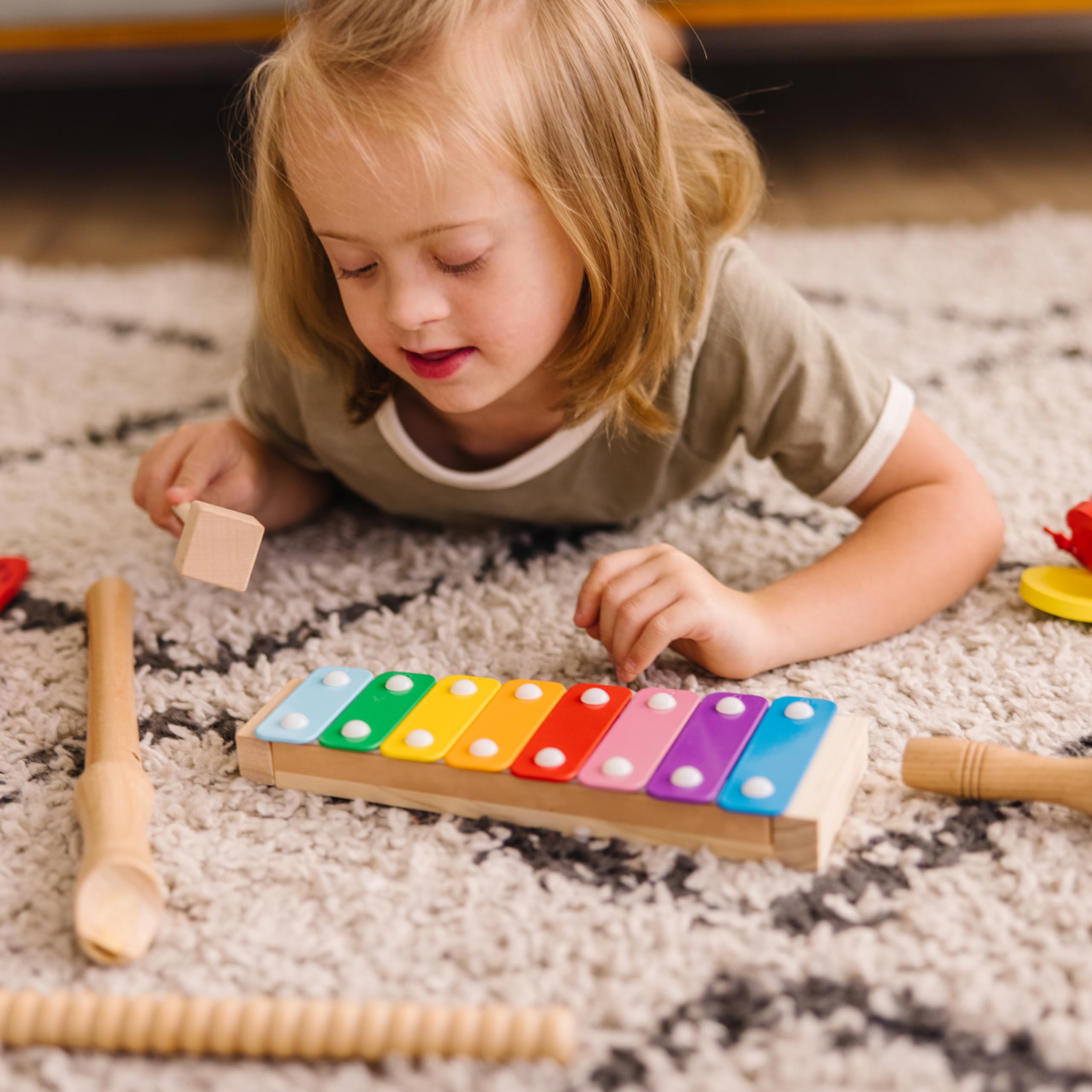 Mua Melissa & Doug Deluxe Band Set With Wooden Musical Instruments and ...