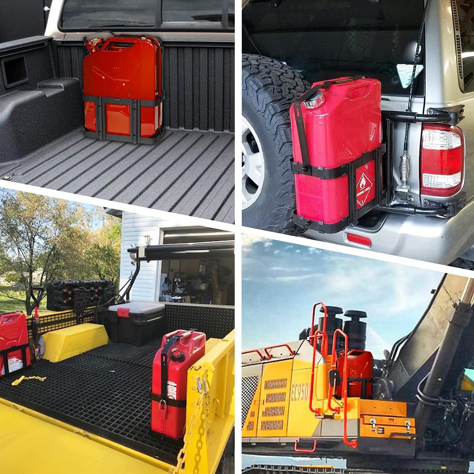 Mua Mayouko Lockable Jerry Gas Can Holder Rack, 5 Gallon / 20 Liter ...