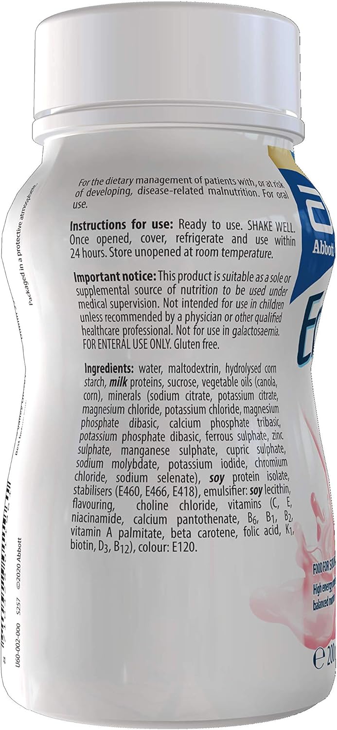 Ensure Plus Milkshake Style Nutritional Supplement Drink, Strawberry ...