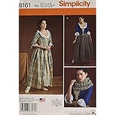 Amazon.com: Simplicity 8161 Women's 18th Century Dress Historical ...