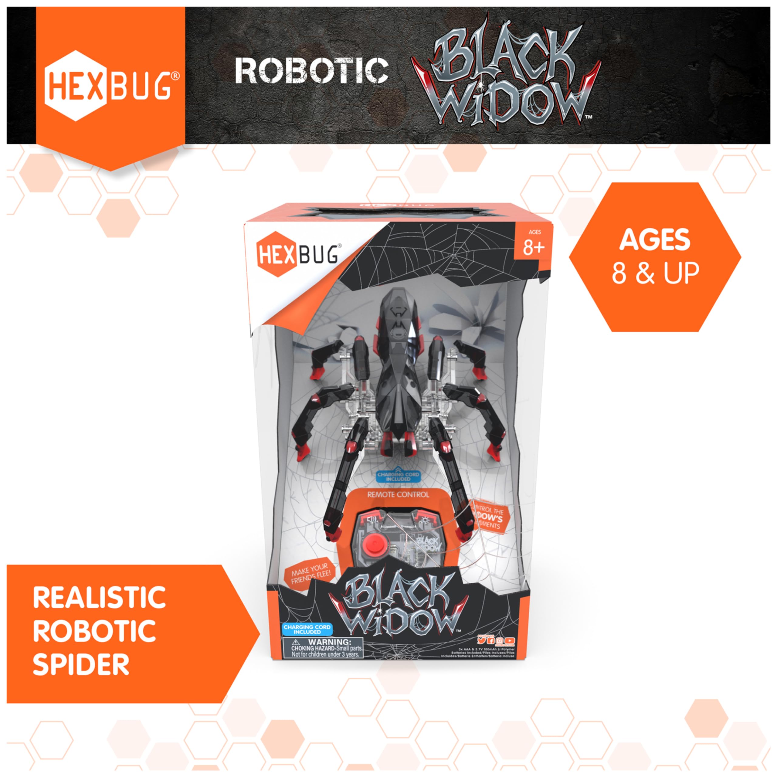 Mua HEXBUG Remote Control Black Widow, Rechargeable Robot Spider Toys ...