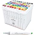 Amazon.com : milo Alcohol Markers Set of 80 Art Markers | Double Tip ...