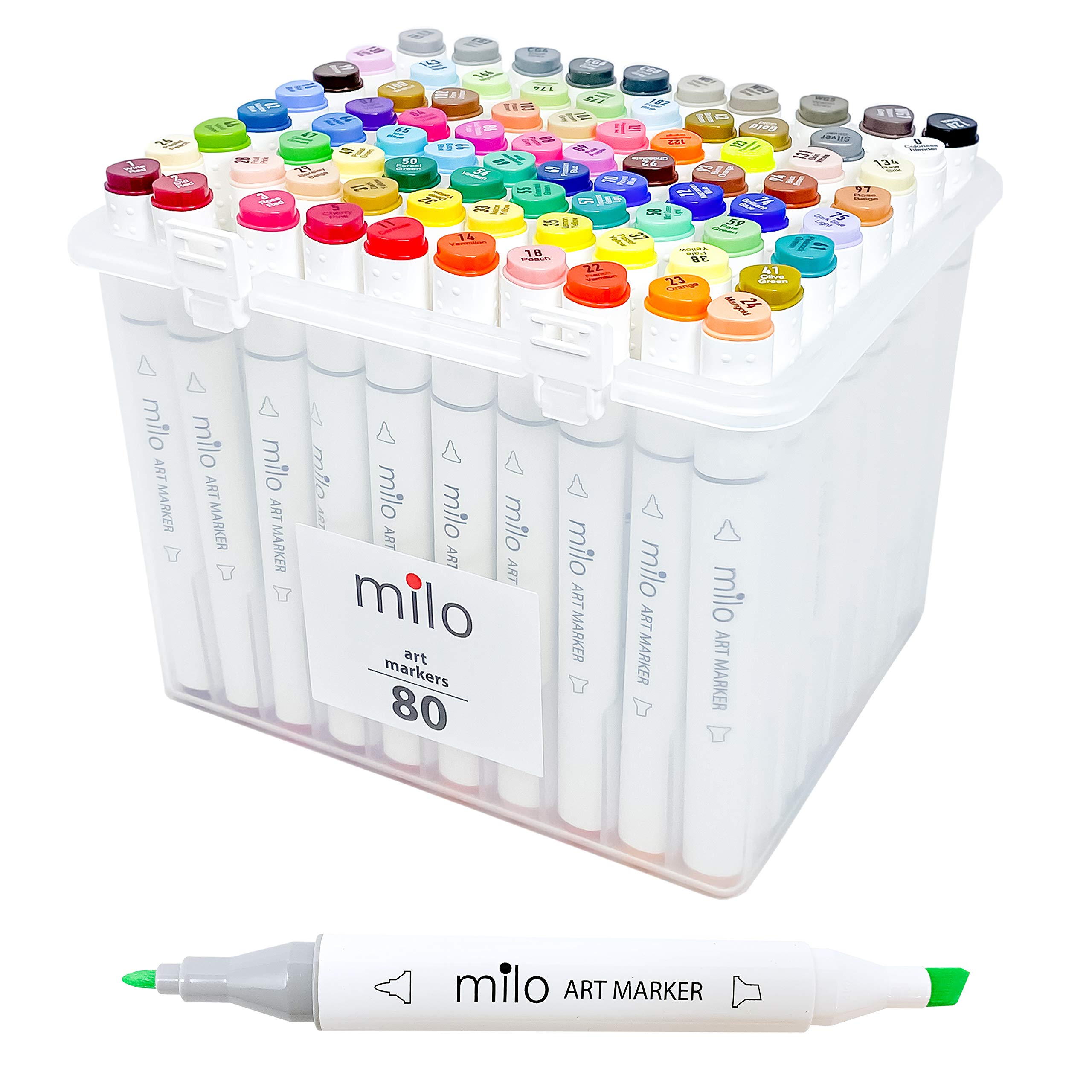 Mua milo Alcohol Markers Set of 80 Art Markers | Double Tip Markers ...