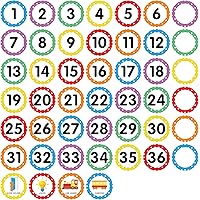Amazon.com : 58Pcs Number Spot Markers Stickers 4" Floor Decals for ...