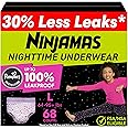 Amazon.com: Ninjamas Girls Bedwetting Nighttime Underwear, Pampers Pull ...