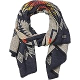 Pendleton Women's Oversized Featherweight Wool Scarf, Chief Joseph Burgundy, One Size at Amazon ...