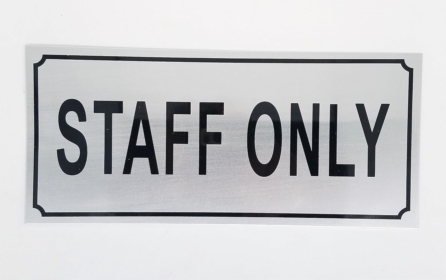 STAFF ONLY DOOR STICKER - STAFF DOOR / WINDOW STICKER SAFETY SIGN by GN ...