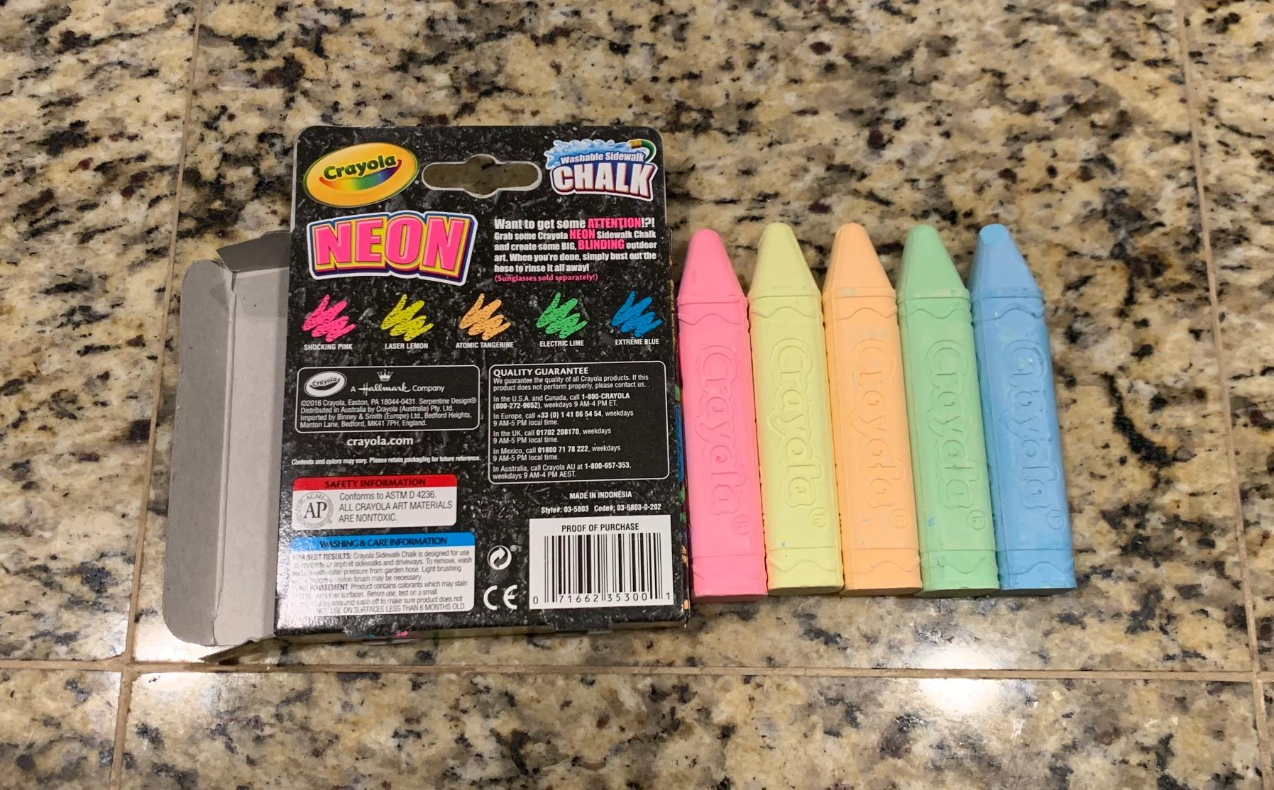 $1/mo - Finance Crayola Outdoor Chalk, Glitter Sidewalk Chalk, Summer ...