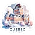 Amazon.com: Quebec Province Canada Sticker 4 Inch City Travel Souvenir ...