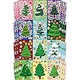 Amazon.com: 48 Sheets Christmas Tree Party Favors Stickers for Kids ...