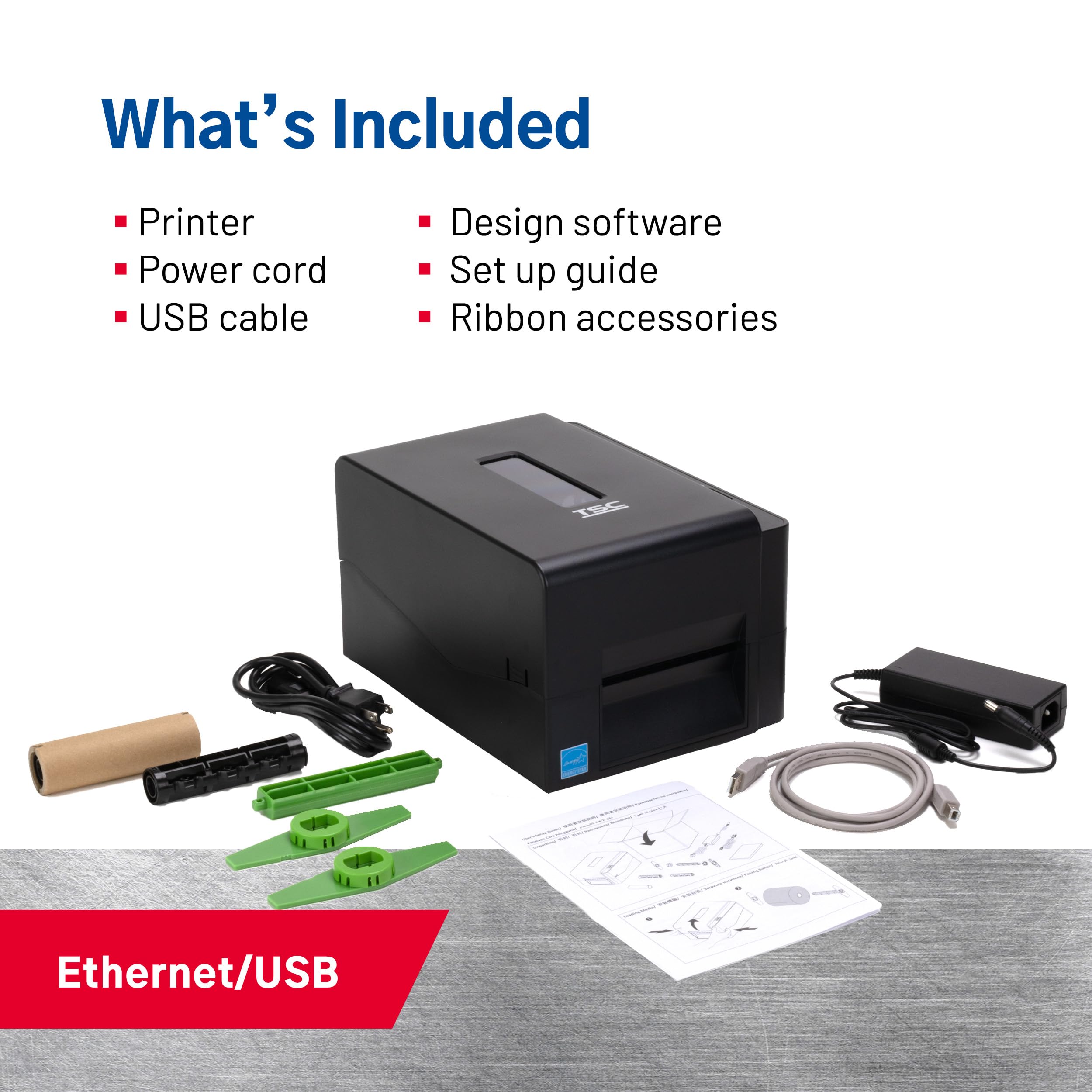 TSC TE210 Desktop Thermal Label Printer For Postage, Shipping Tags ...