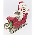 Amazon.com: Hallmark Twinkling Sleigh Ride Snowman Techno Plush : Toys ...