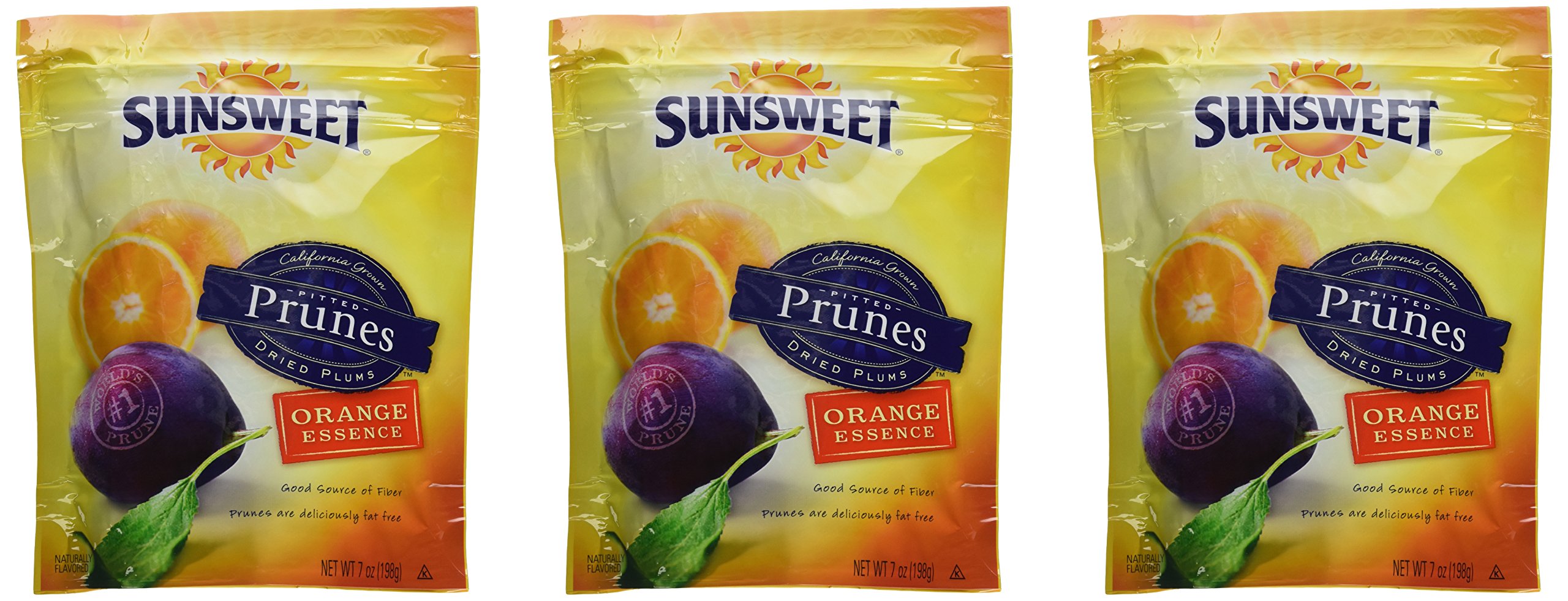 Sunsweet Amaz!n Prunes, Pitted, Orange Essence 6oz (Pack of 3): Amazon ...