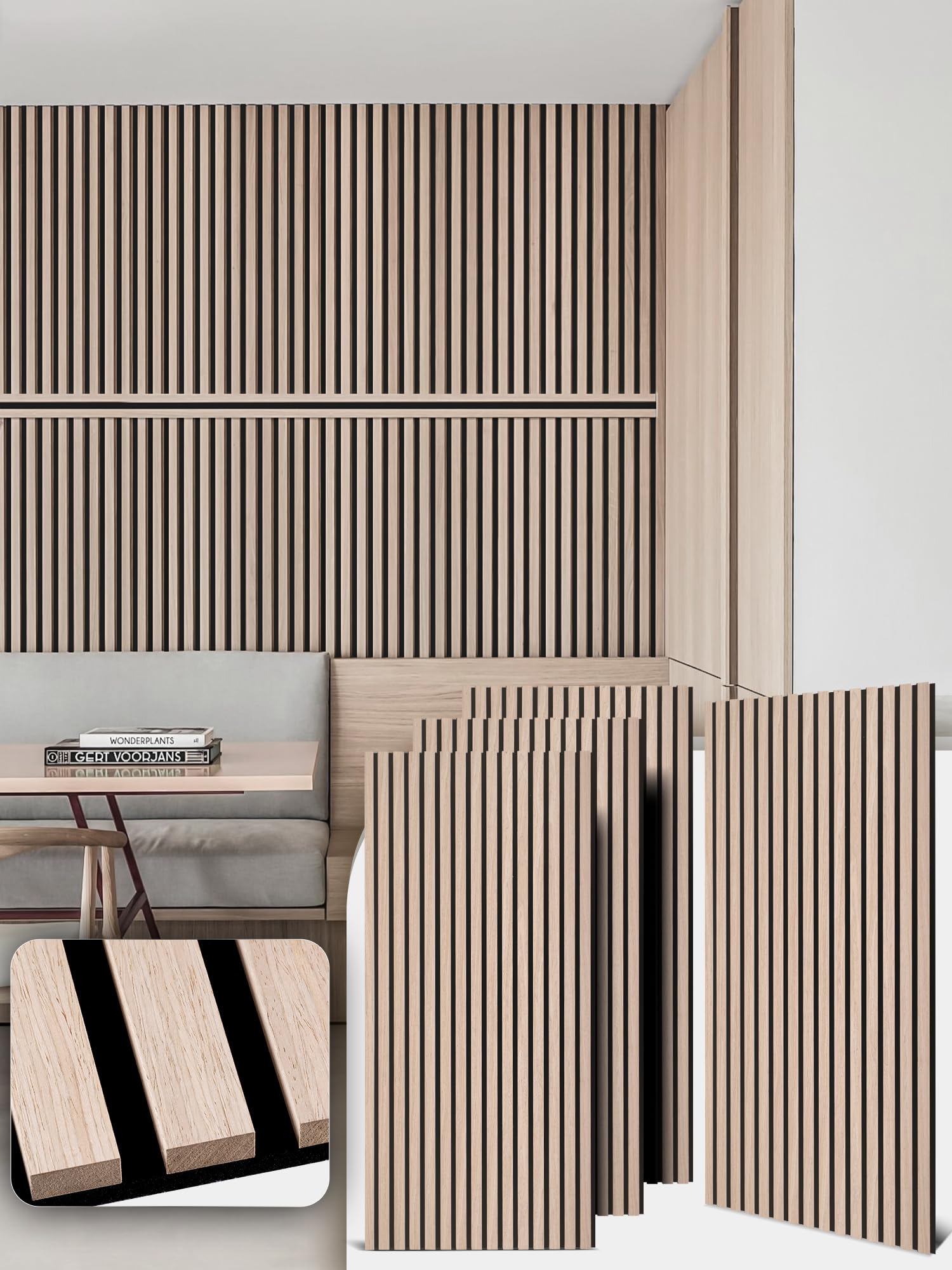 Mollywell Wood Panels for Wall, Time-Saving Installation, Versatile ...