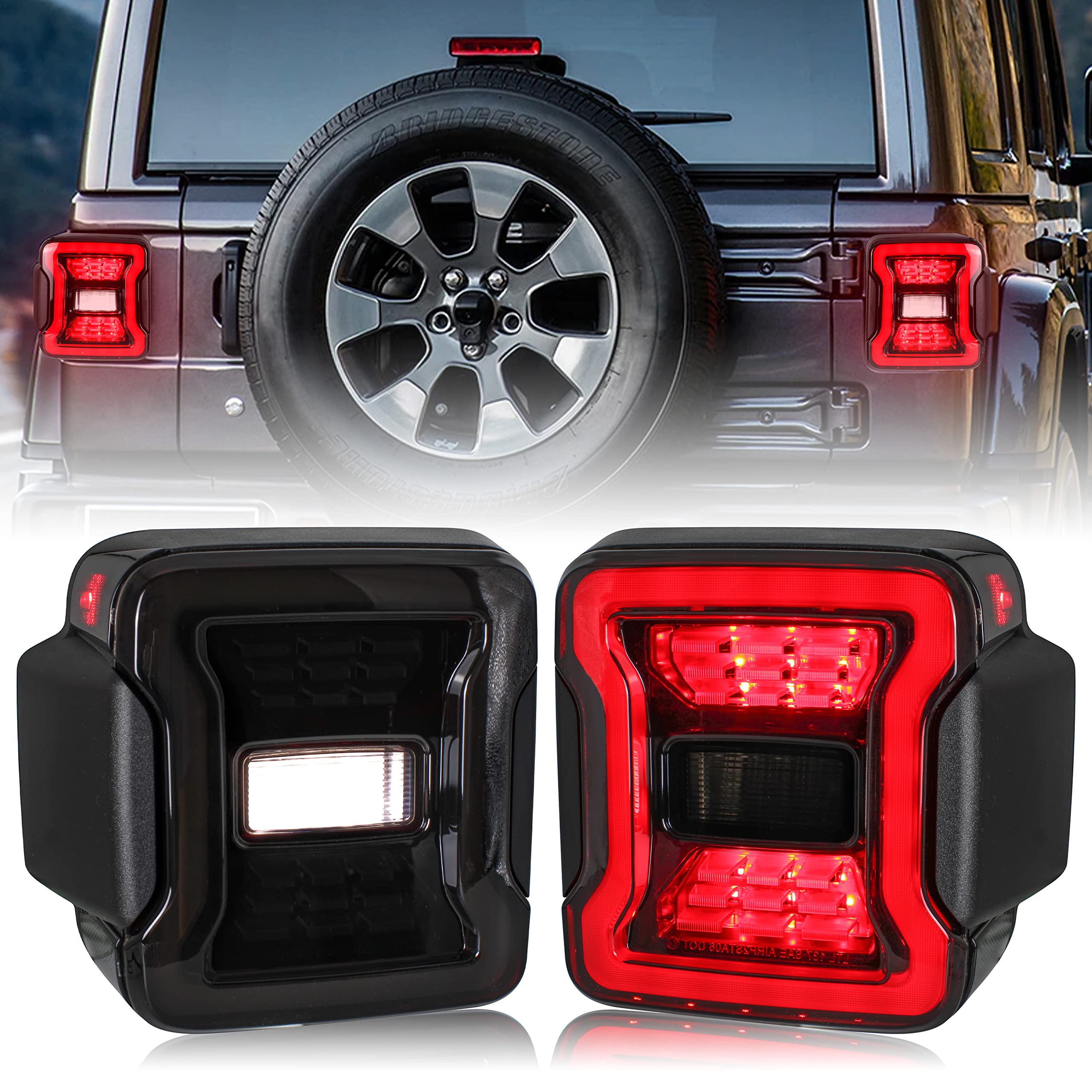 *FACTROY SEALED*LDETXY LED Tail Lights for Jeep Wrangler JL 2018-2025 ...