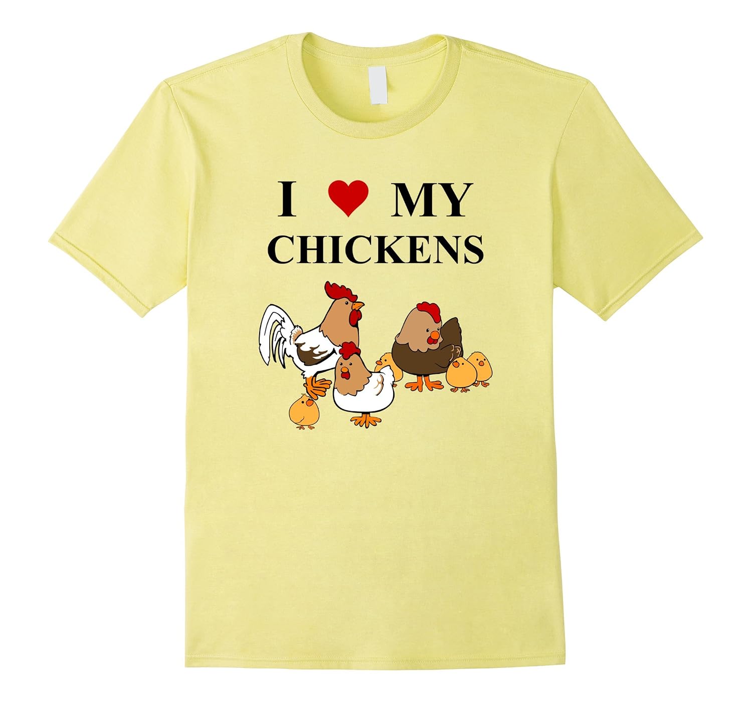 I Love My Chicken T-shirt – pet chickens farmer tshirt tee-CL – Colamaga