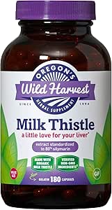 Oregon's Wild Harvest Milk Thistle Organic Non-GMO Herbal Supplement ...