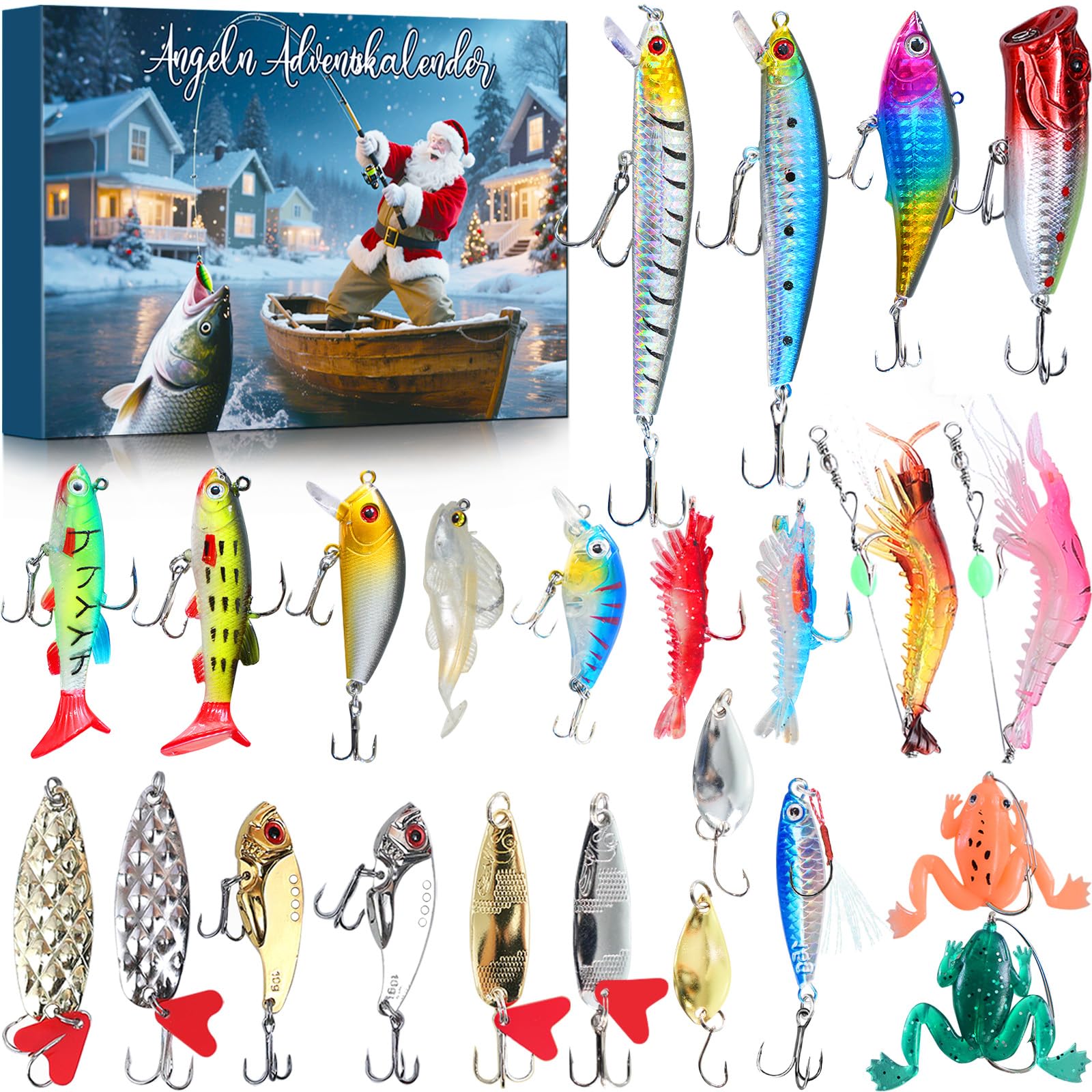 Fishing Lure Advent Calendar 2025, Fishing Advent Calendar, 24 Days ...