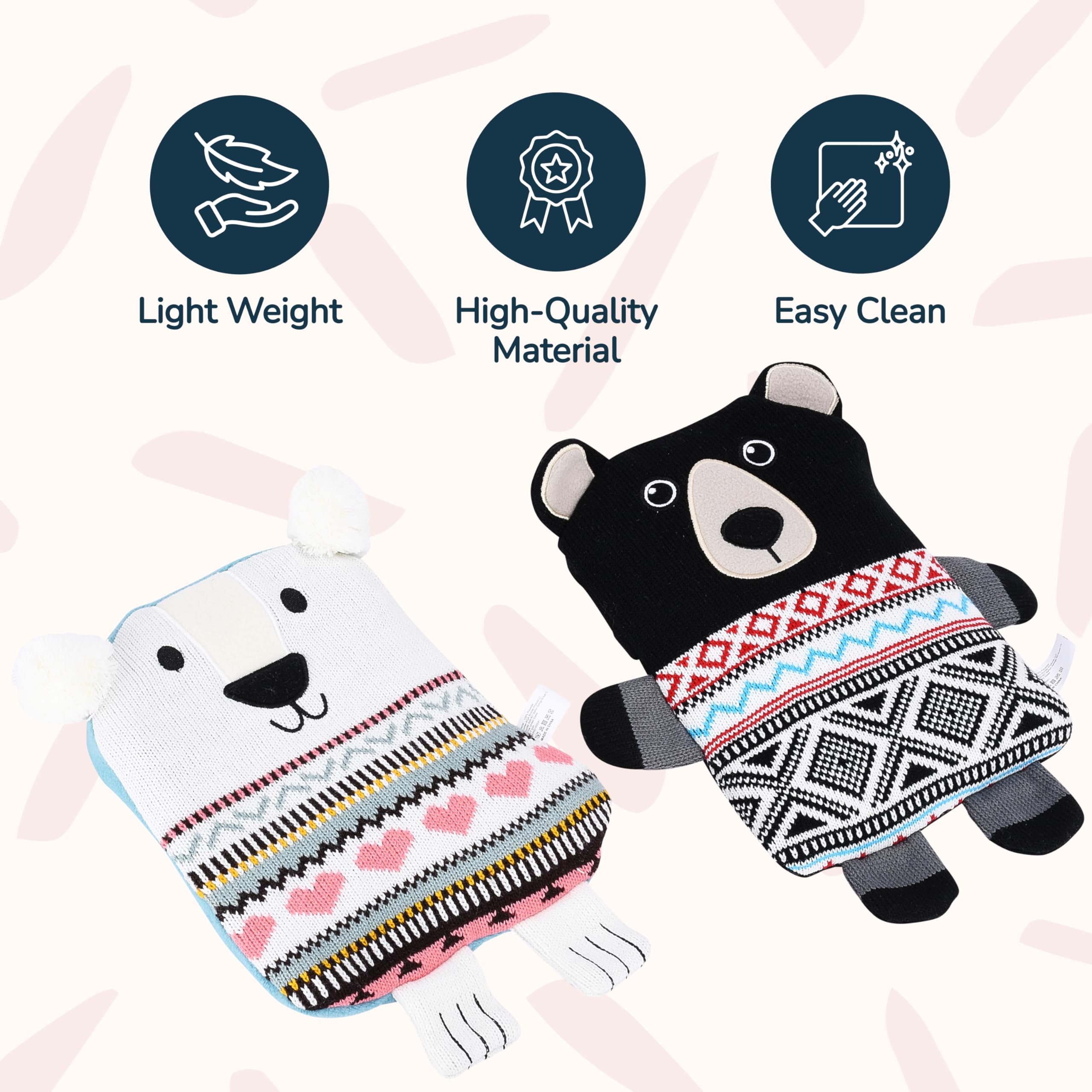 Mua Snug A Babies Microwavable Teddy Bear - White and Black Bear - Knit ...