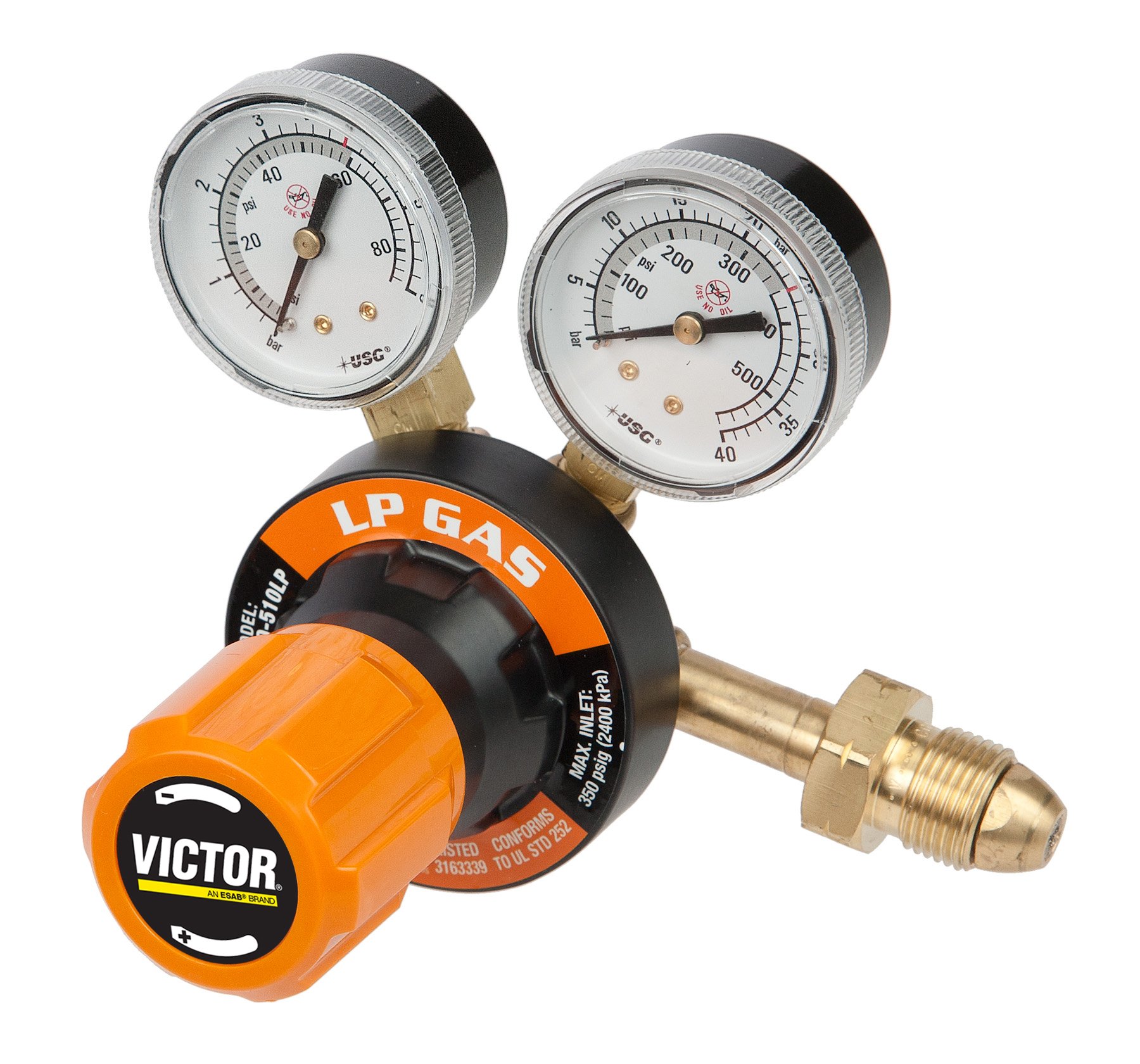 CGA 540 Inlet Connection 150 psig Delivery Range Victor Technologies ...