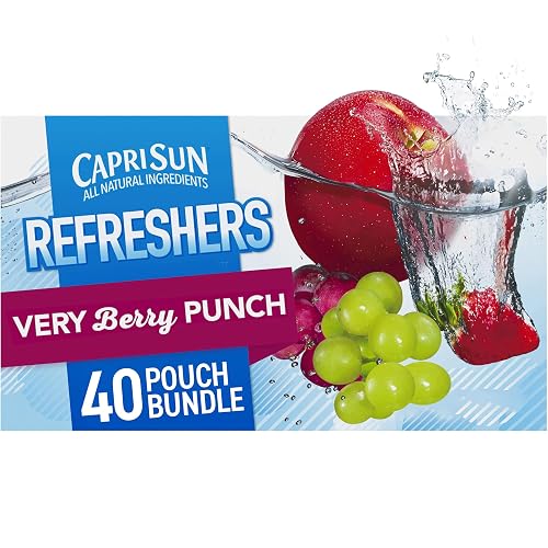 Capri Sun Fruit Refreshers Very Berry Punch Ready-to-Drink Juice (40 ...