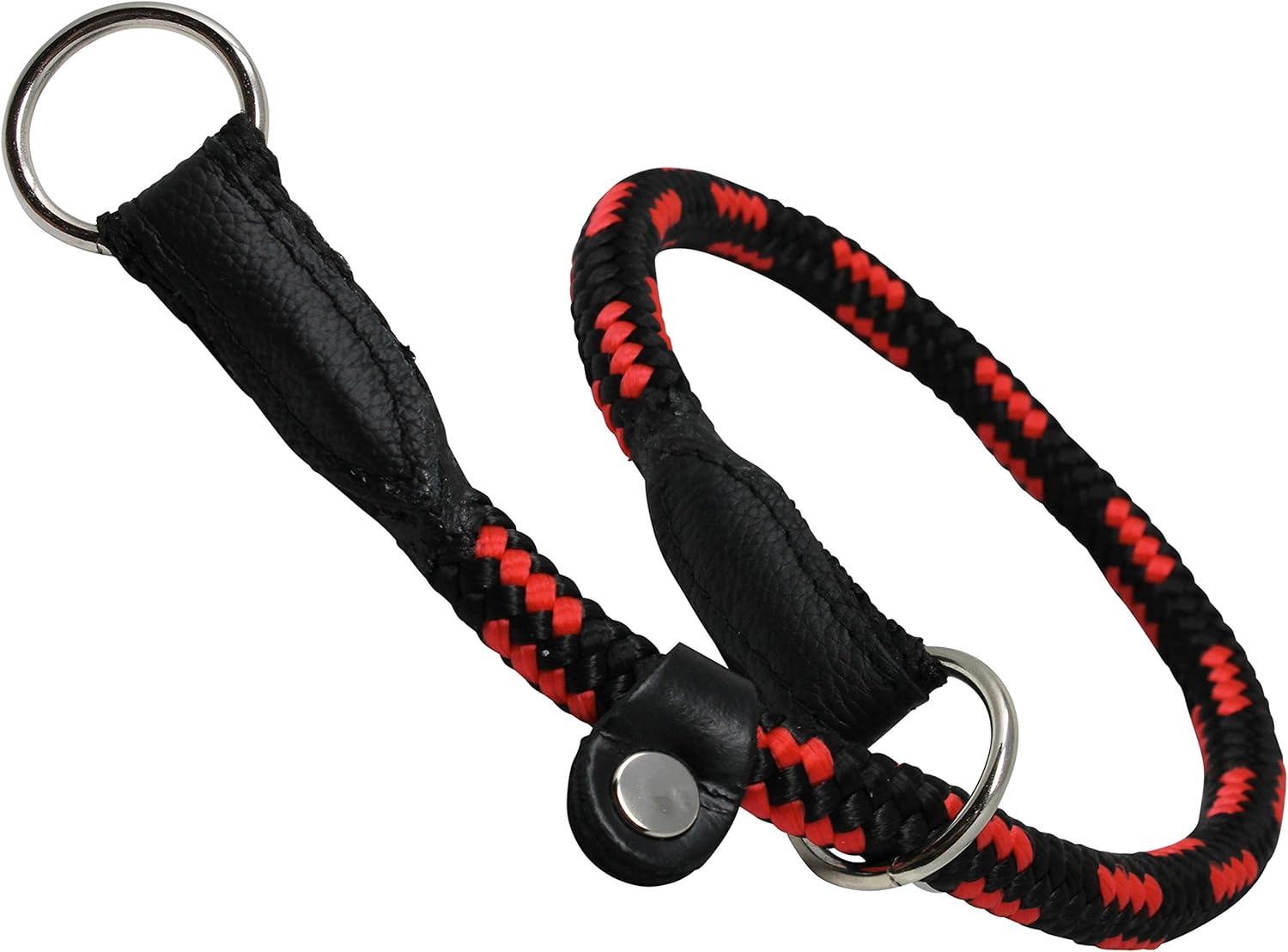 Amazon.com : Dogs My Love Round Braided Rope Nylon Choke Dog Collar ...