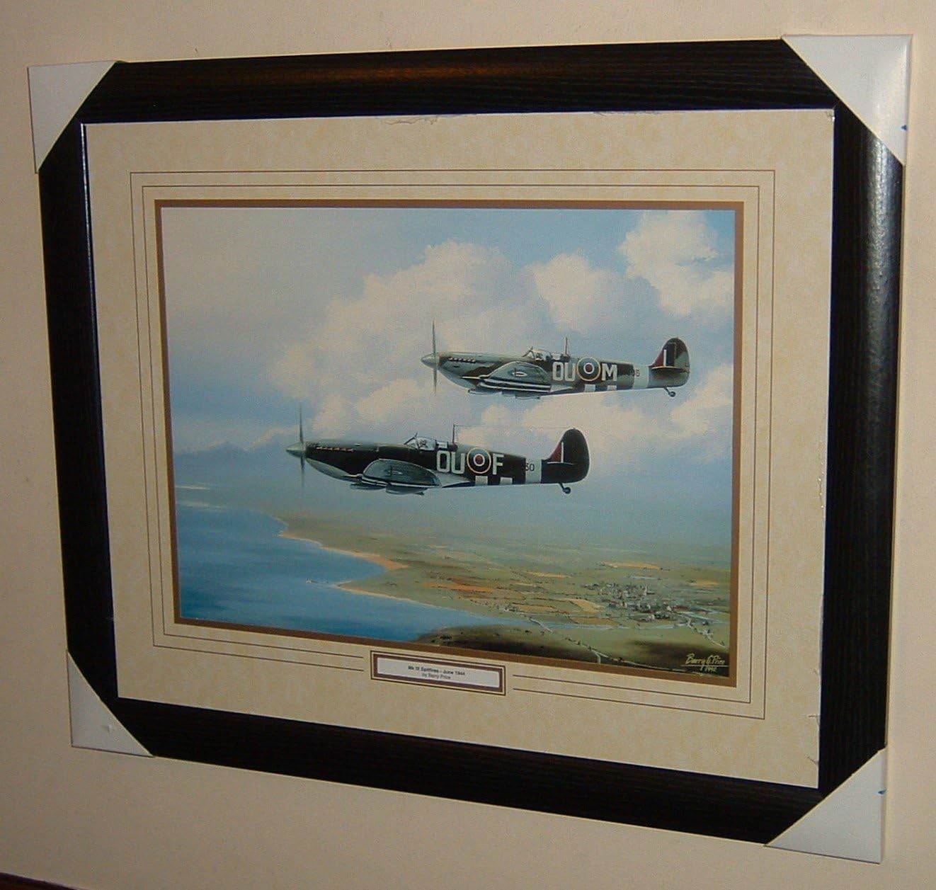 MK IX Spitfires June 1944 by Barry Price Official Framed & Mounted Art ...