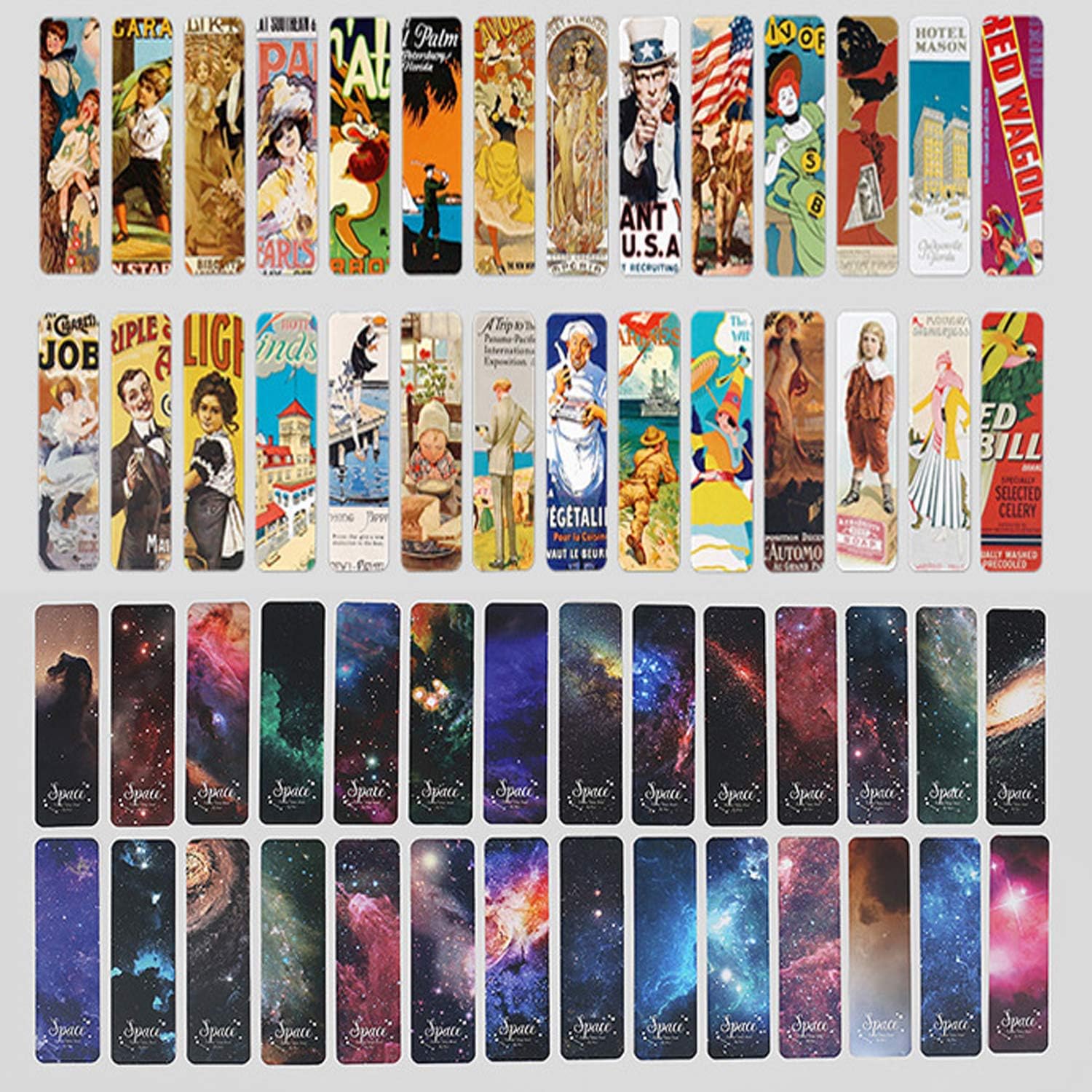 112 Pcs Vintage Style Bookmarks Retro Cardboard Bookmarks, Creative ...