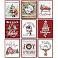 Amazon.com: 9PCS Christmas Wall Art Holiday Bedroom Wall Decor ...