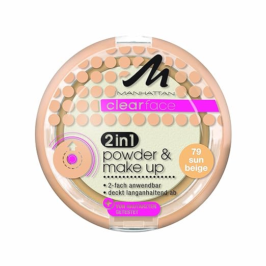 Manhattan CF 2in1 Powder & Make Up 79 1er Pack (1 x 11 g): Amazon.de ...