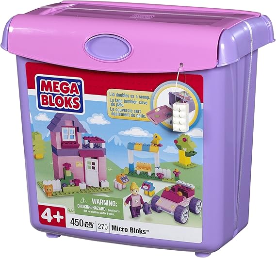Mega Bloks Micro Bloks Scoop-n-Build Bucket (Pink): Amazon.co.uk: Toys ...
