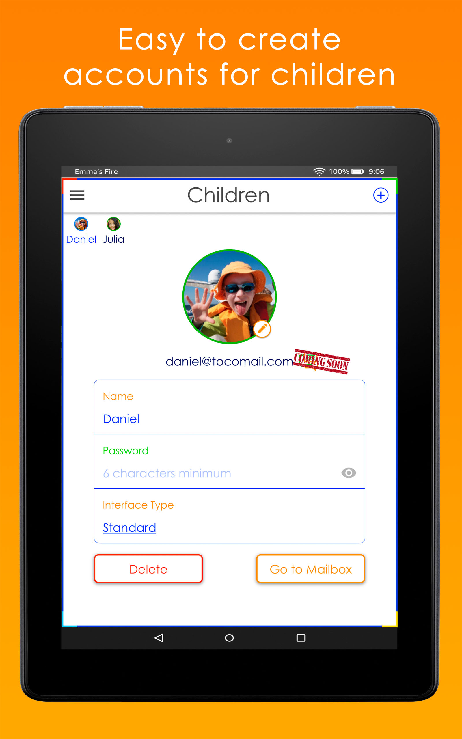 Tocomail - Safe Email for Kids:Amazon.co.uk:Appstore for Android