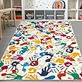 Amazon.com: STARUIA Large Colorful Kids Rug 6x9 Ft, Non-Slip Washable ...