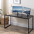 ZINUS Jennifer 55 Inch Black Frame Desk / Computer Workstation / Office ...