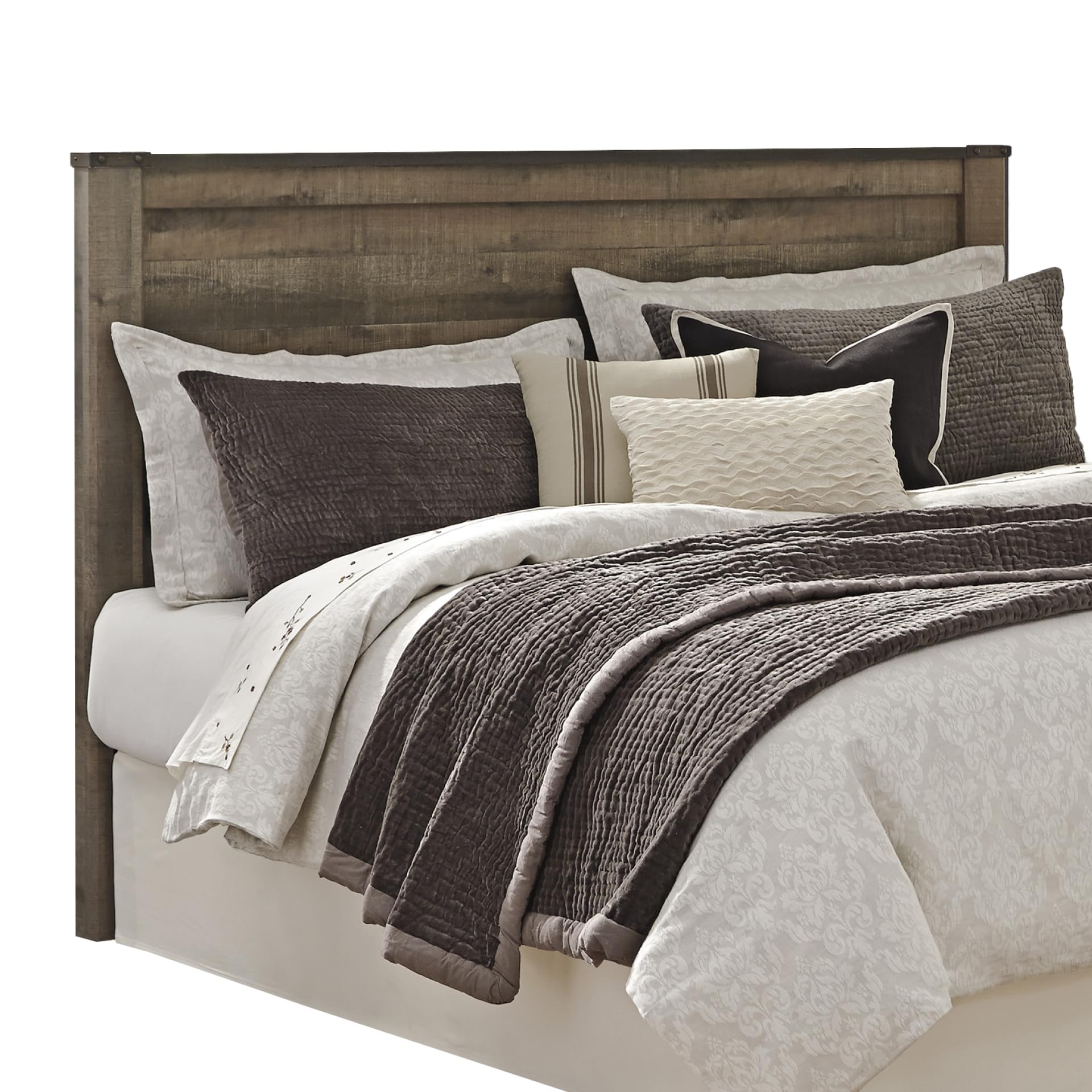 Signature Design by Ashley Trinell Rustic Panel Headboard, King ...