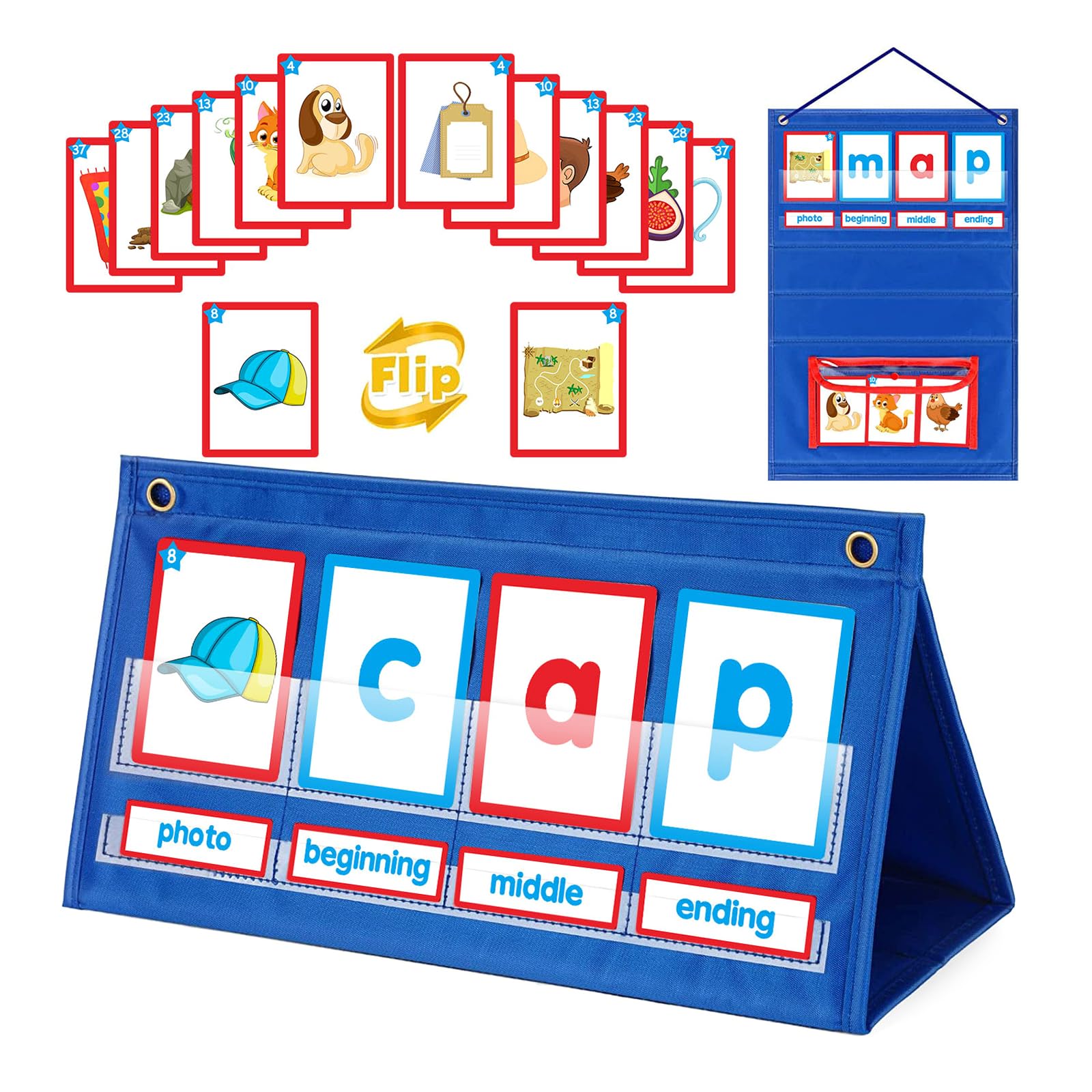 Mua CVC Word Building Desktop Pocket Chart Stand Reading Spellphonics ...