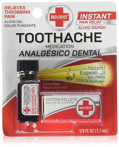 Red Cross Toothache Complete Medication Kit 0.12 oz (Pack of 2): Amazon ...