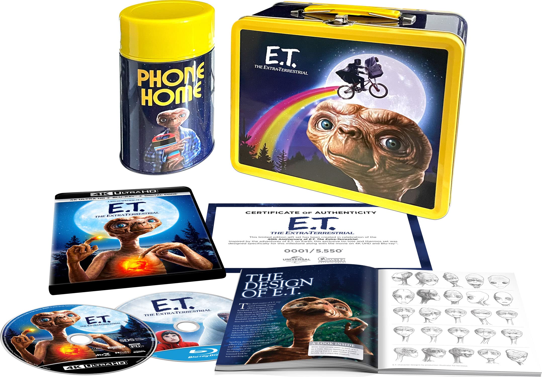 E.T. The Extra-Terrestrial - 40th Anniversary Limited Edition Gift Set [4K Ultra HD + Blu-ray ...