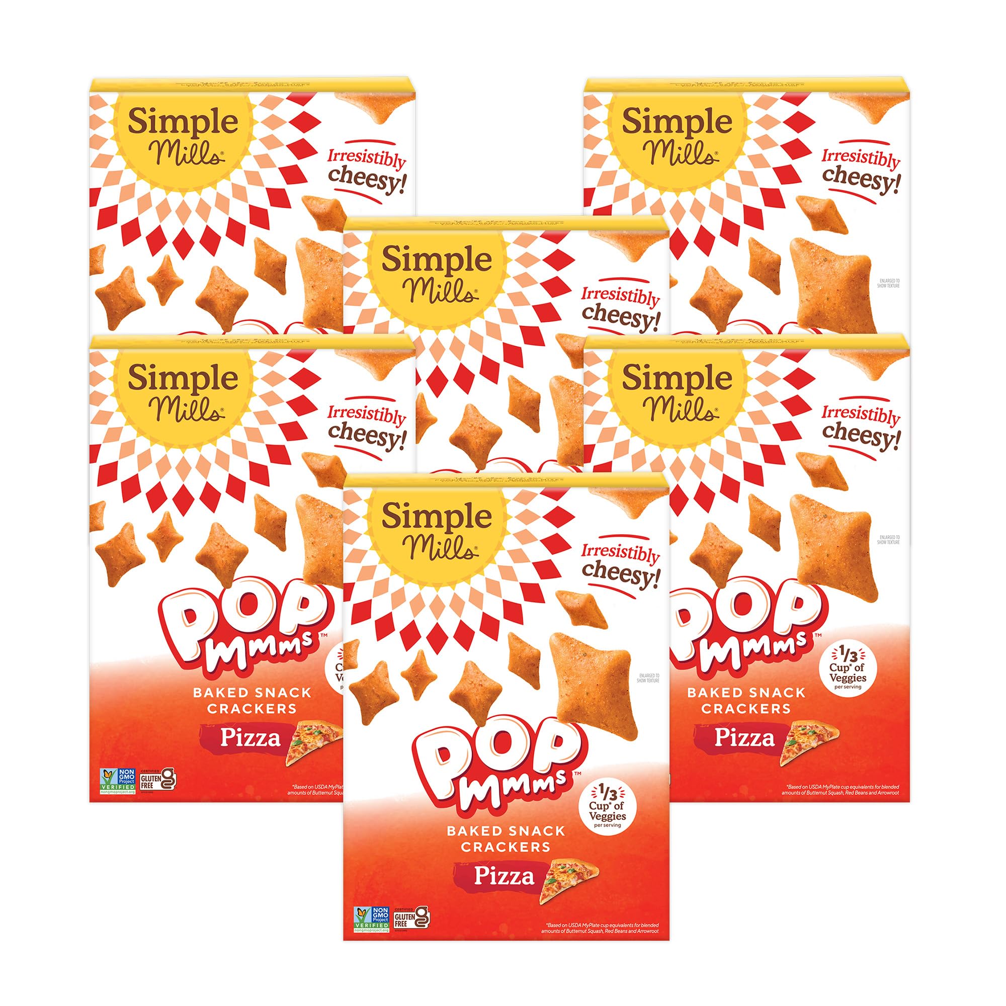 Simple Mills Pop Mmms Baked Snack Crackers, Pizza, Nothing Artificial ...