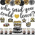 Amazon.com: Going Away Party Decorations, Glitter Who Said You Could Leave Banner, 6 Pcs ...